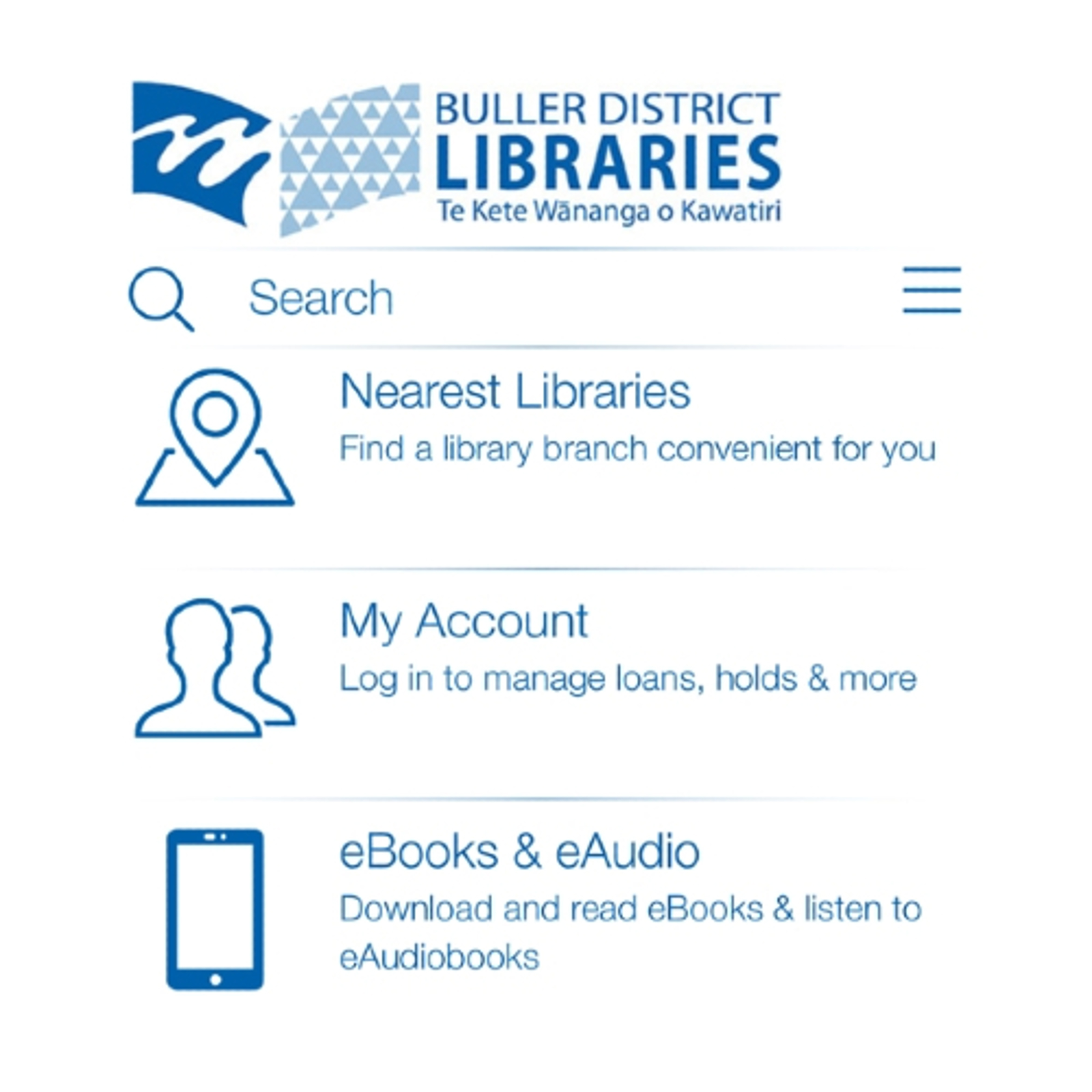 Buller District Libraries App